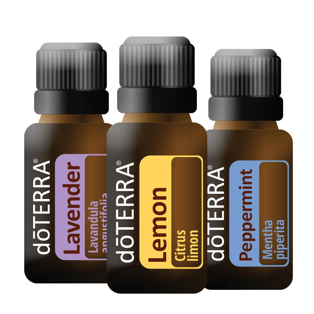 Essential Oils Starter Kit: doTERRA lavender, lemon and peppermint oils Essential Oils Starter Kit: doTERRA lavender, lemon and peppermint oils